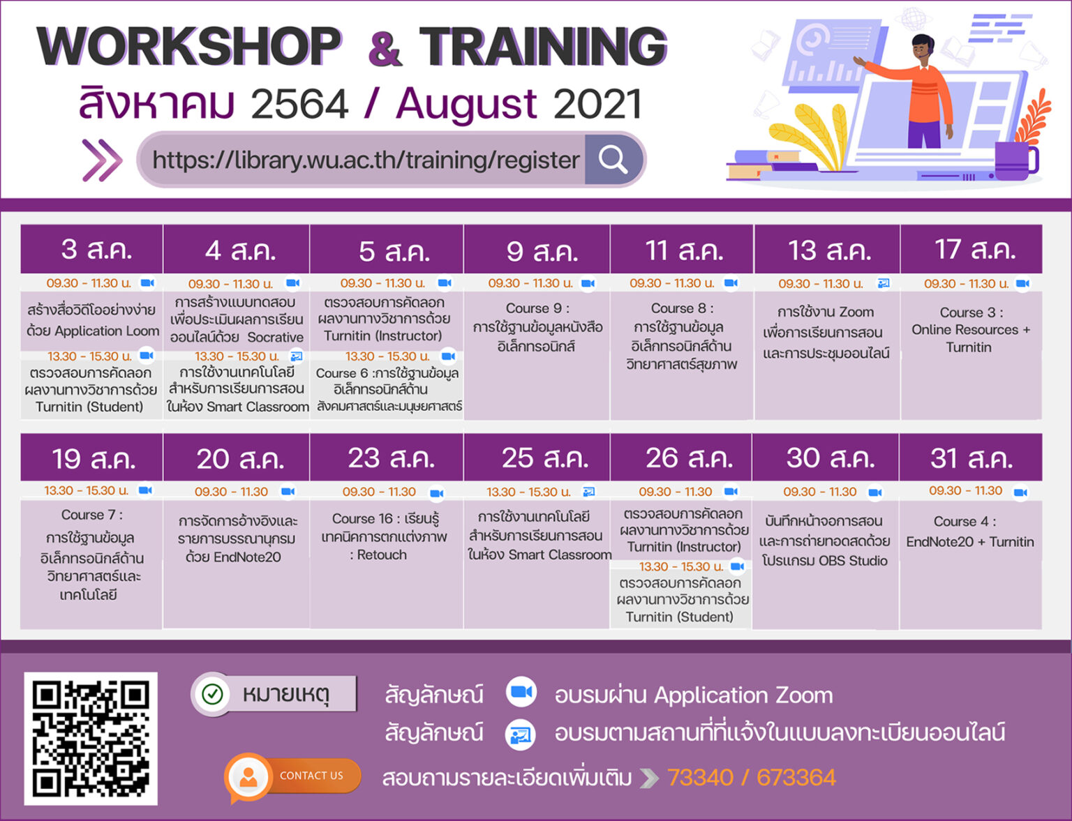 August 2021 – Workshop&Training by WU_CLM